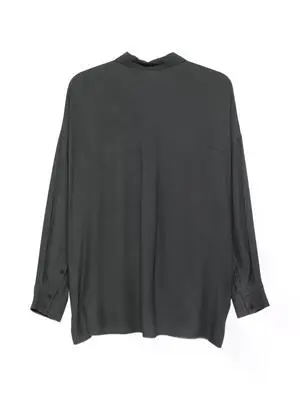Tibi Curved-hem Shirt