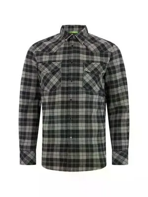 DIESEL® Check-pattern Flannel Shirt - Grey