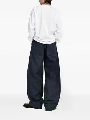 KAPPY One Tuck Wide-leg Trousers