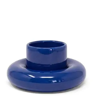GUSTAF WESTMAN Mini Glazed Ceramic Chunky Cup And Saucer - Blue