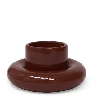 GUSTAF WESTMAN Mini Glazed Ceramic Chunky Cup And Saucer - Brown