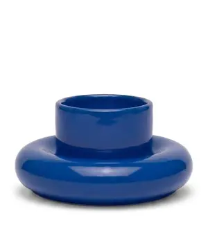 GUSTAF WESTMAN Glazed Ceramic Chunky Cup And Saucer - Blue