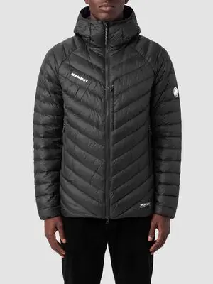 MAMMUT Hooded Puffer Jacket In Nylon With Goose Down Padding - Black