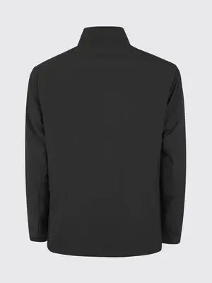 HOUDINI SPORTSWEAR Padded High Collar Blazer In Recycled Polyester With Buttons - Black