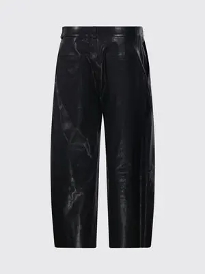 DESA 1972 Mid-rise Cropped Sheepskin Leather Trousers