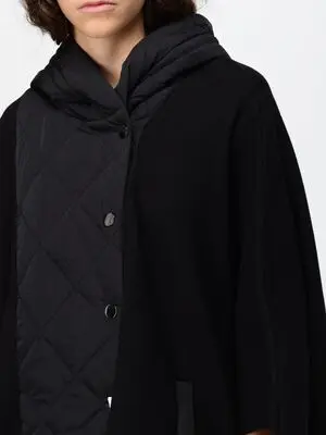 Joseph Ribkoff Asymmetrical Polyester Cape With Padded Hood