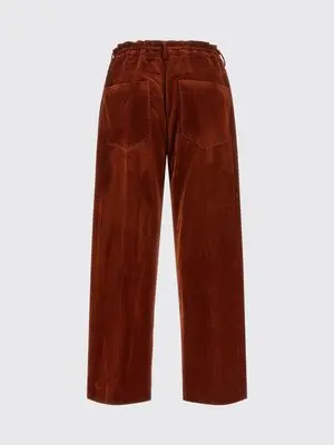 NUDE Wide-leg Velvet Trousers With Drawstring Waist