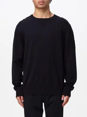 OUTHERE Crewneck Jumper With Dropped Shoulders - Navy