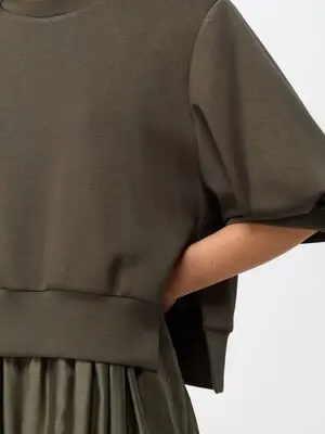 MEIMEIJ Viscose Blend Long Dress With Asymmetrical Hem