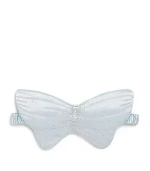 MANITO Mulberry Silk Butterfly Sleep Mask - Blue