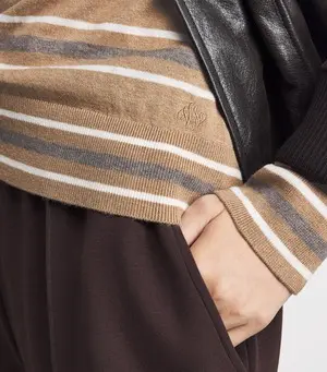 Varley Stripe Mayra Polo Sweater