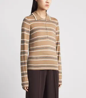 Varley Stripe Mayra Polo Sweater