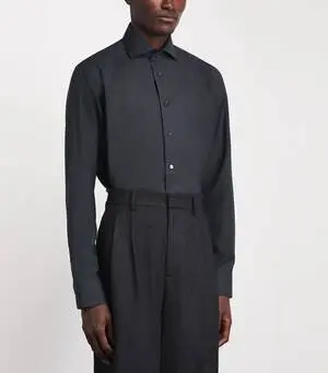 Eton Merino Wool Houndstooth Shirt