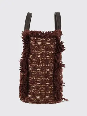 MC2 SAINT BARTH Vanity Mini Handbag In Tweed With Embroidered Logo