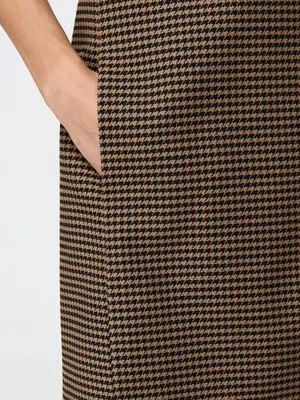 COURREGES Sleeveless A-line Mini Dress With Houndstooth Print