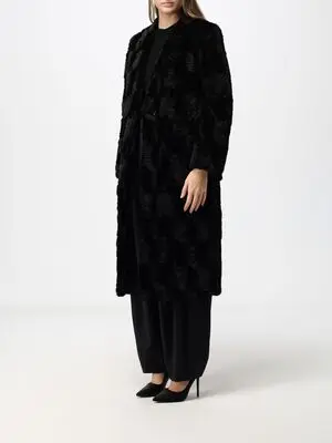 MEIMEIJ Long Single-breasted Faux Fur Coat With A Relaxed Fit