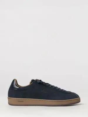 SUN 68 Low-top Suede Sneakers With Padded Ankle And Embossed Logo - Blue