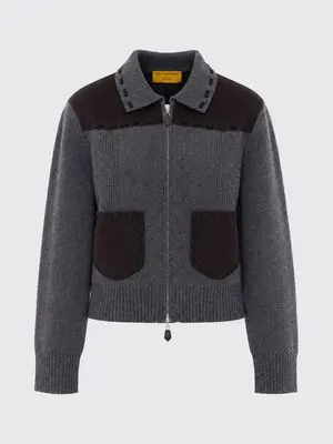Guest In Residence Cashmere And Wool Zip Polo Cardigan