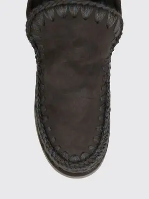 Mou Eskimo Bounce Suede Ankle Boots With Contrast Stitching