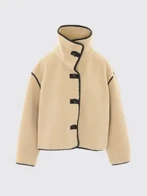 ELEH Single-breasted Short Coat In Technical Fabric With Funnel Neck
