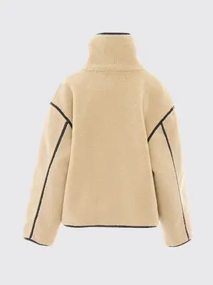 ELEH Single-breasted Short Coat In Technical Fabric With Funnel Neck