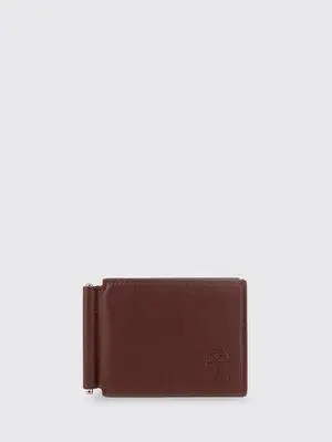 Brunello Cucinelli Calfskin Bifold Wallet With Money Clip - Burnt