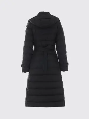 Burberry Double-breasted Long Puffer Coat In Technical Fabric With Detachable Hood