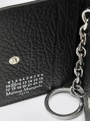 MAISON MARGIELA Grained Leather Bifold Card Holder With Four Stitches