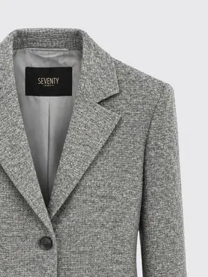 Seventy Single-breasted Wool-blend Blazer With Classic Lapels And Patch Pockets