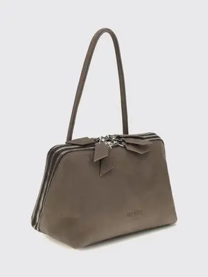 Attico Nubuck Shoulder Bag With Tubular Handle And Zip Closure