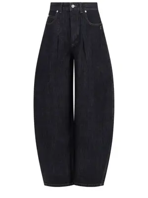 Jacquemus Jeans In Denim "de-nimes Ovalo - Black