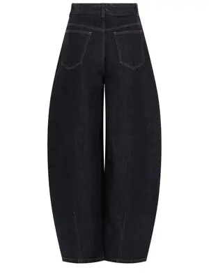 Jacquemus Jeans In Denim "de-nimes Ovalo
