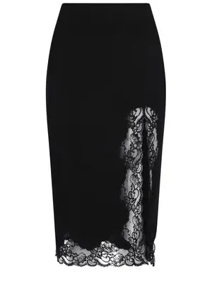 Balmain Gonna Midi - Black