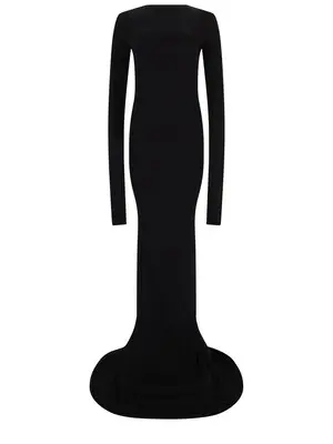Rick Owens Abito Lungo "simple Edfu Gown - Black