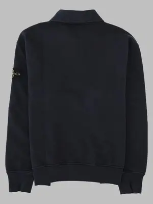 Stone Island Felpa Oversize Con Colletto Polo