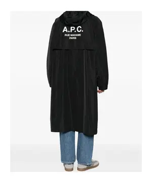A.p.c. Kim Logo Hooded Coat
