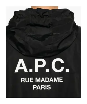 A.p.c. Kim Logo Hooded Coat