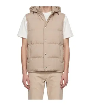 Eleventy Quilted Hooded Gilet