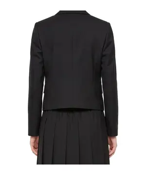 Comme Des Garçons Single Breasted Bow-detailed Jacket
