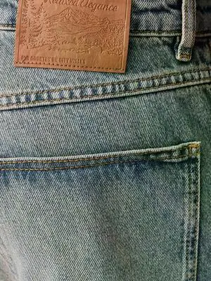 Sisley Washed-effect Wide-leg Jeans