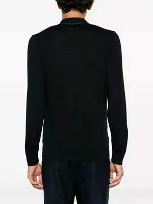 ALBERTO GOZZI Contrast-stitched Wool Sweater