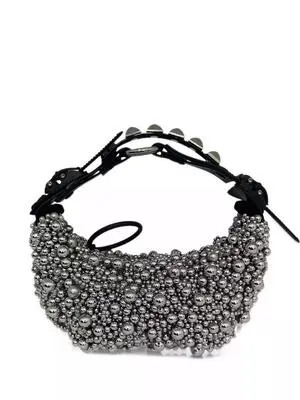 INNERRAUM Bead-embellished Tote Bag - Silver
