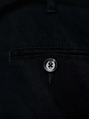 Sisley Button-fastening Cropped Chino Trousers