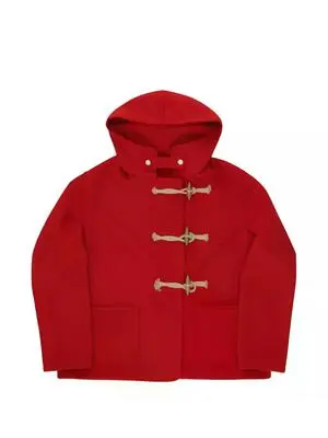 FORTELA Kiowa Toggle-fastening Duffle Coat - Red