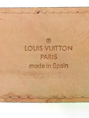 LOUIS VUITTON 2004 Plaque-buckle Leather Belt
