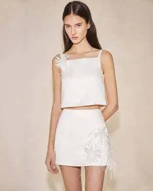 Alexis Egretta Top - Ivory
