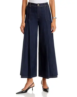 Cinq À Sept Winslow High Rise Wide Leg Jeans - Indigo