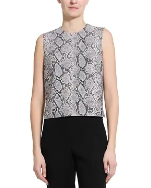 Theory Stretch Wool Printed Shell - Light Multi