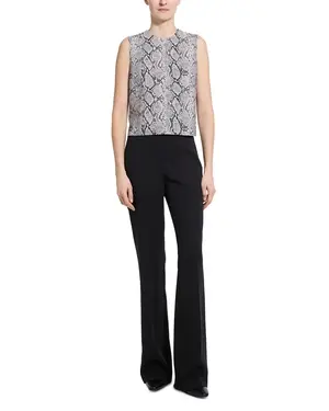 Theory Stretch Wool Printed Shell