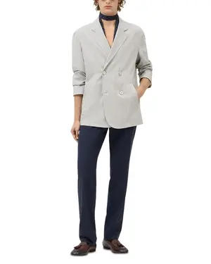 Emporio Armani Striped Stretch Wool Regular Fit Blazer